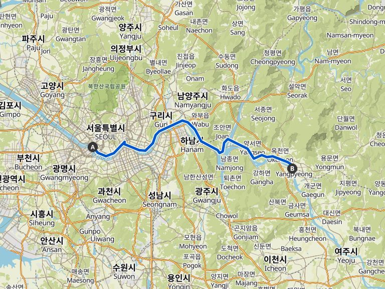Seoul to Busan Bike Tour v20241028 - Day 1 - from Mapo-dong to ...